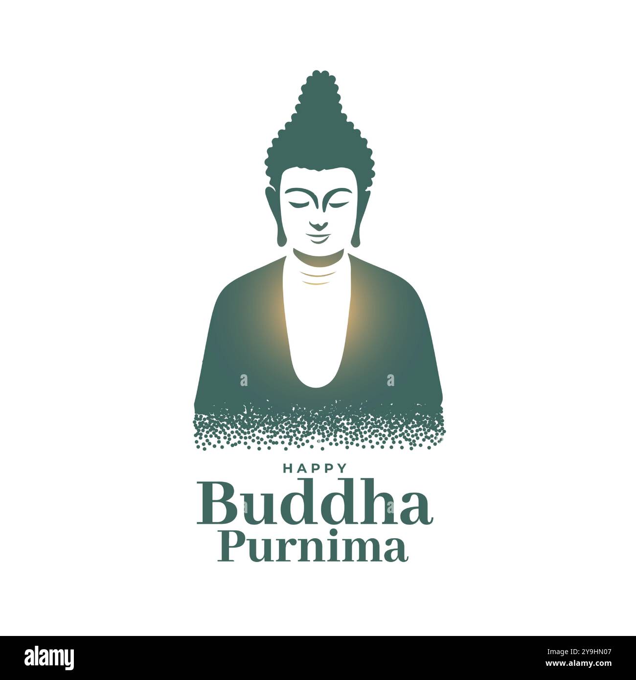 buddha purnima festive background celebrate lord birthday vector Stock ...