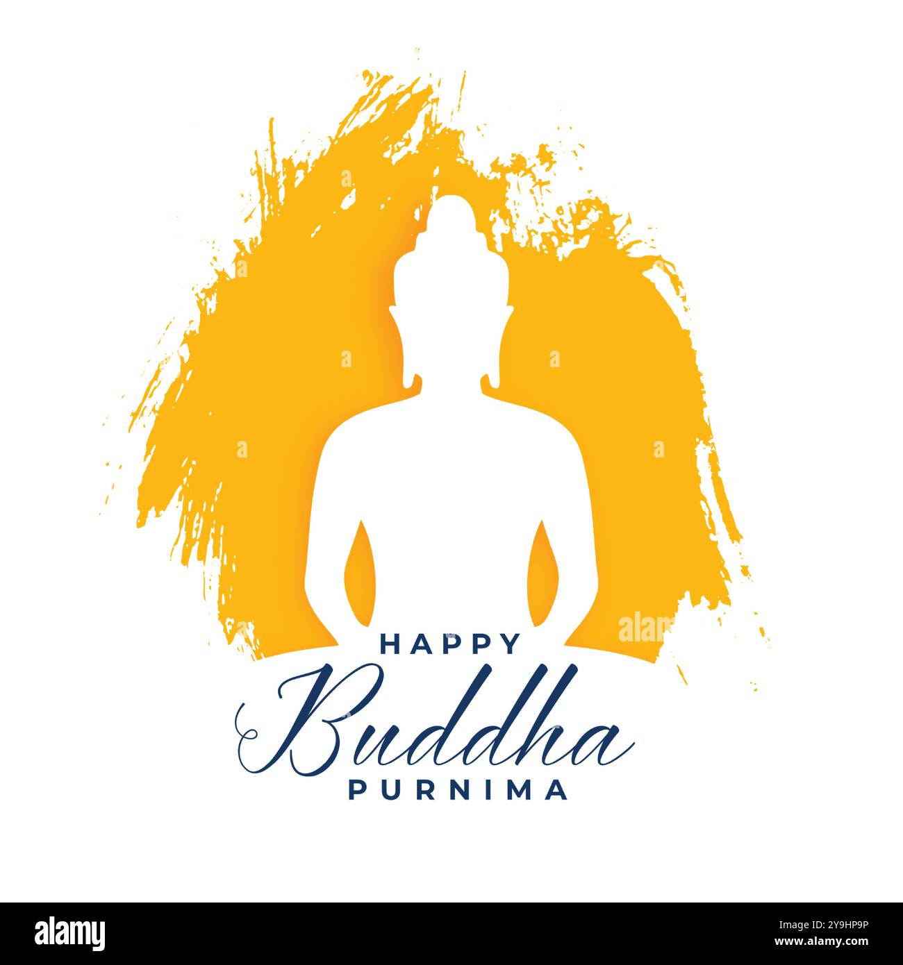 grungy style buddha purnima background for buddhist religion vector ...