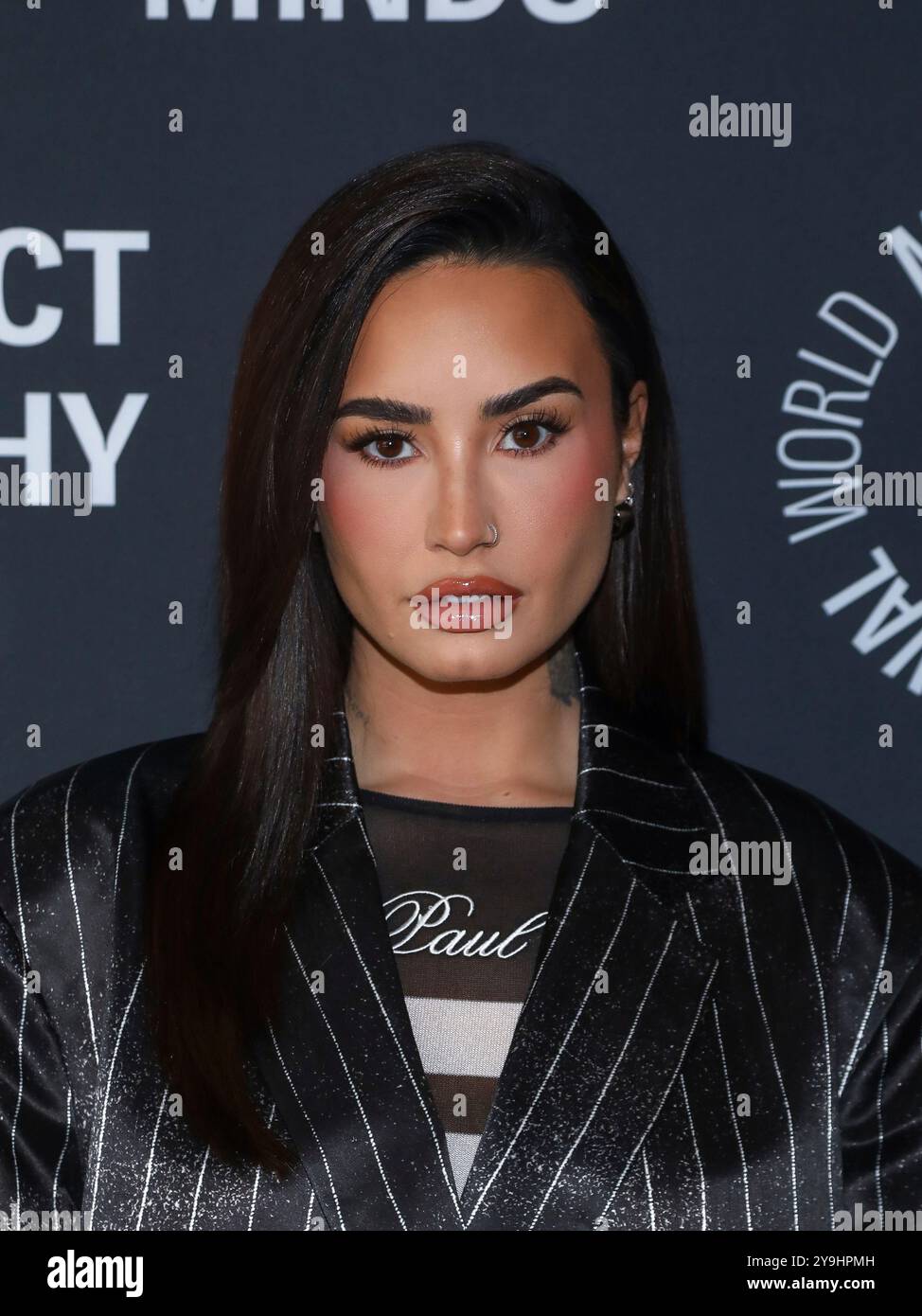 Singer-songwriter Demi Lovato participates in Project Healthy Minds ...