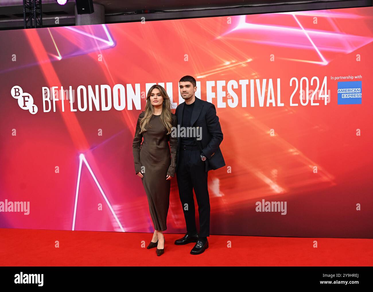 LONDON, ENGLAND: 10th October 2024: Chloe Lloyd and Josh Cuthbert ...