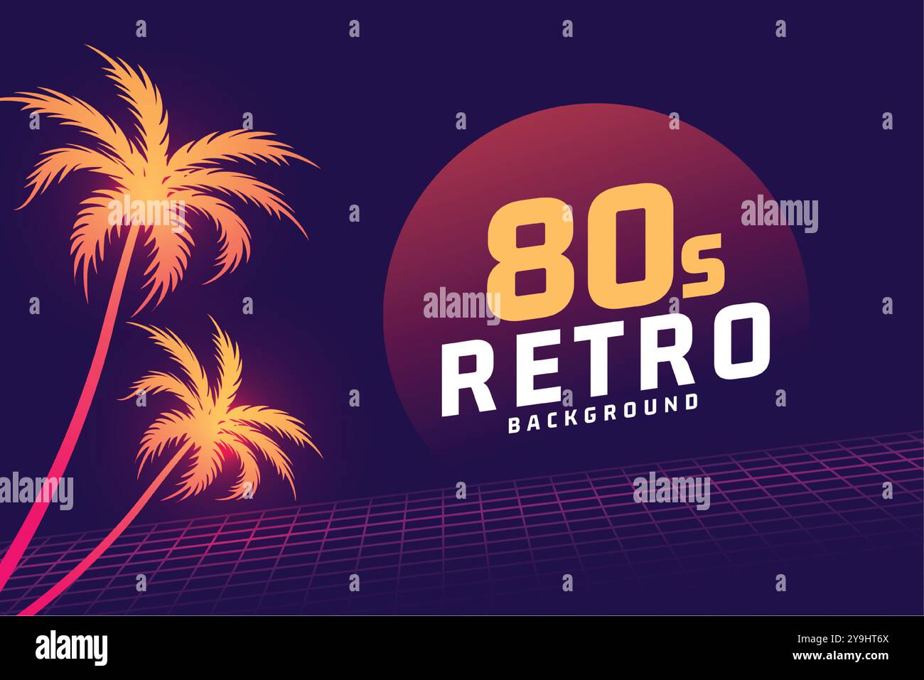 Palm tree night light Stock Vector Images - Alamy