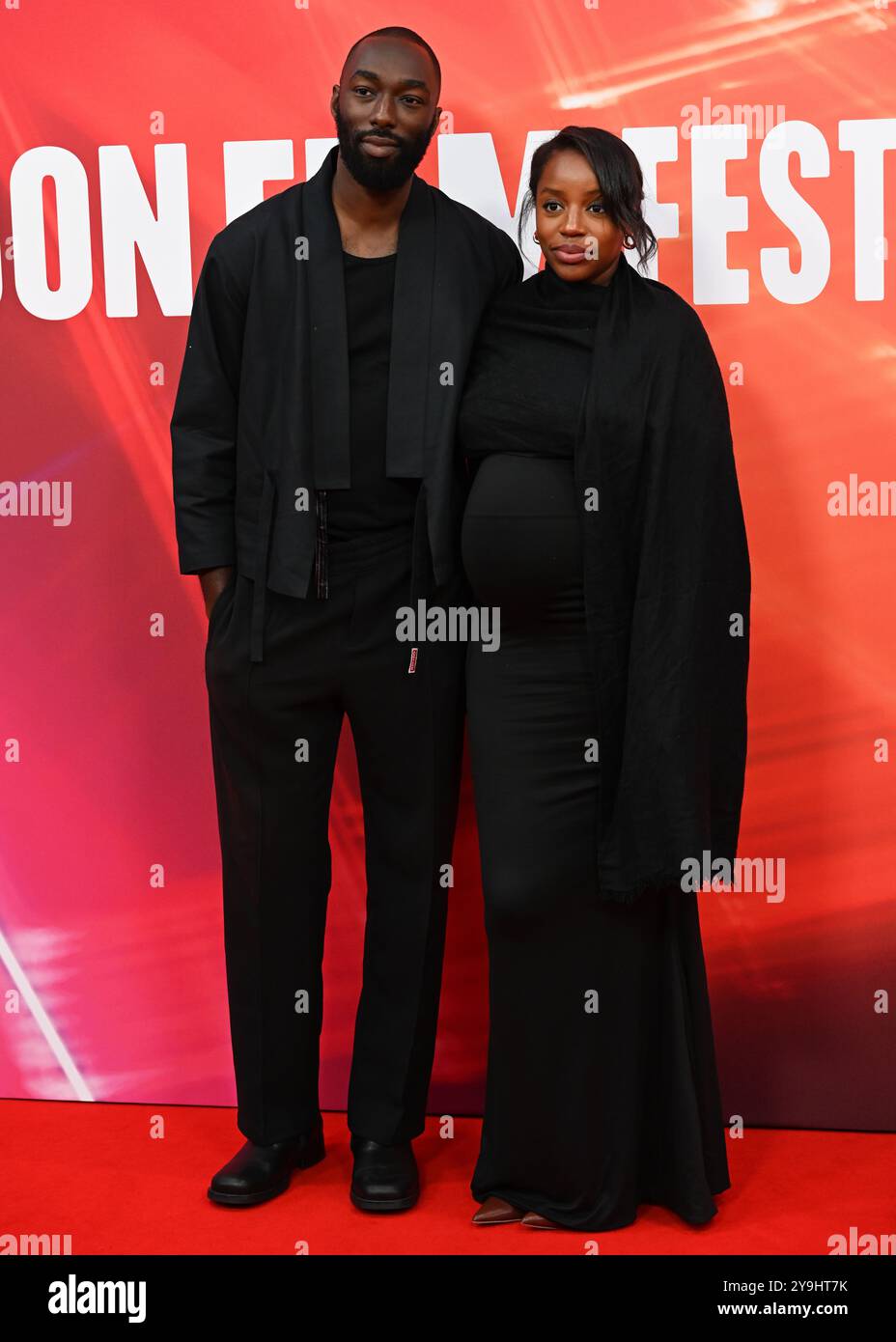 LONDON, ENGLAND: 10th October 2024: Keith Afadi and Thuso Mbedu attends ...