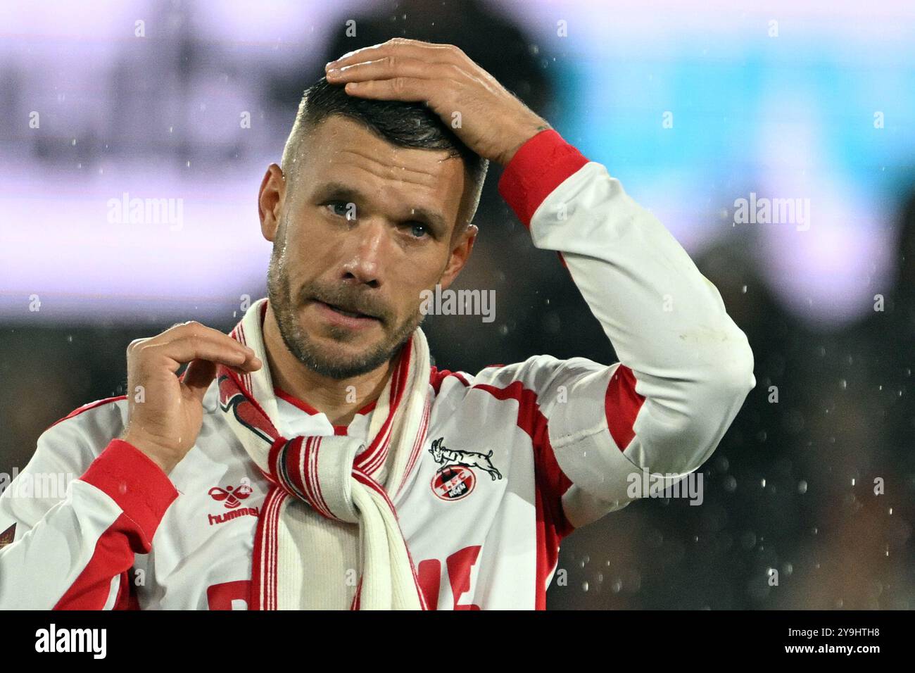 Cologne, Germany. 10th Oct, 2024. Soccer: Lukas Podolski's farewell ...