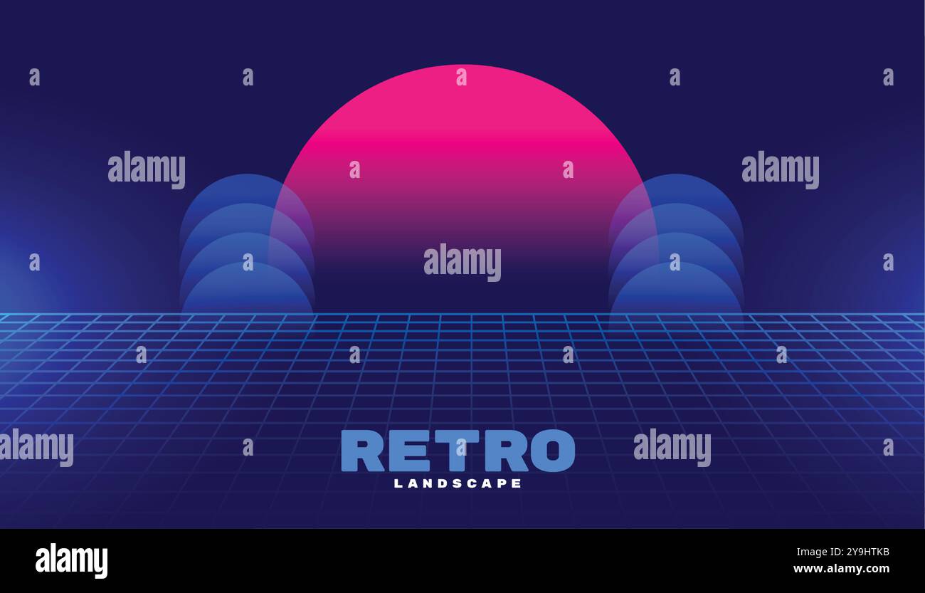 Synth wave nostalgia Stock Vector Images - Alamy