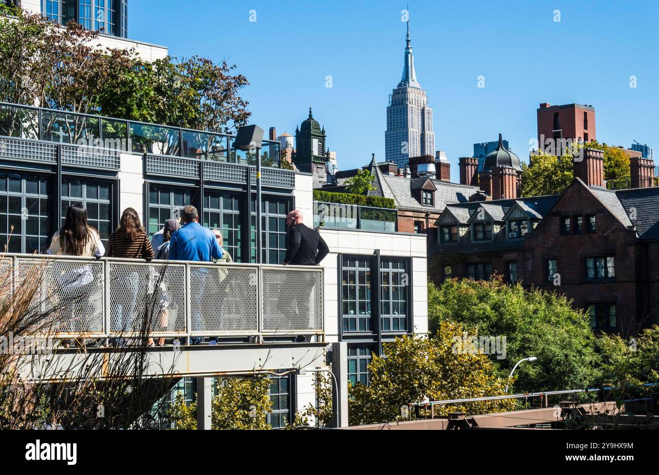 Taurus and locals enjoy the highline along the west side of Manhattan ...