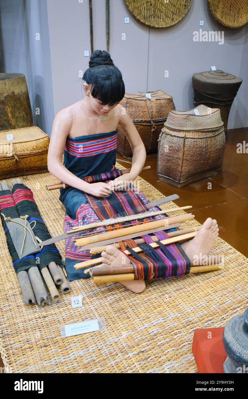 Ethnographic gallery depicting traditional life, including a woman ...