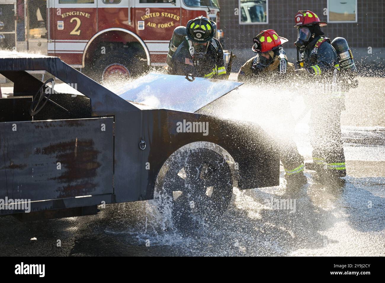 U.S. Space Force Col. Heidi Dexter, Space Base Delta 2 commander, puts ...