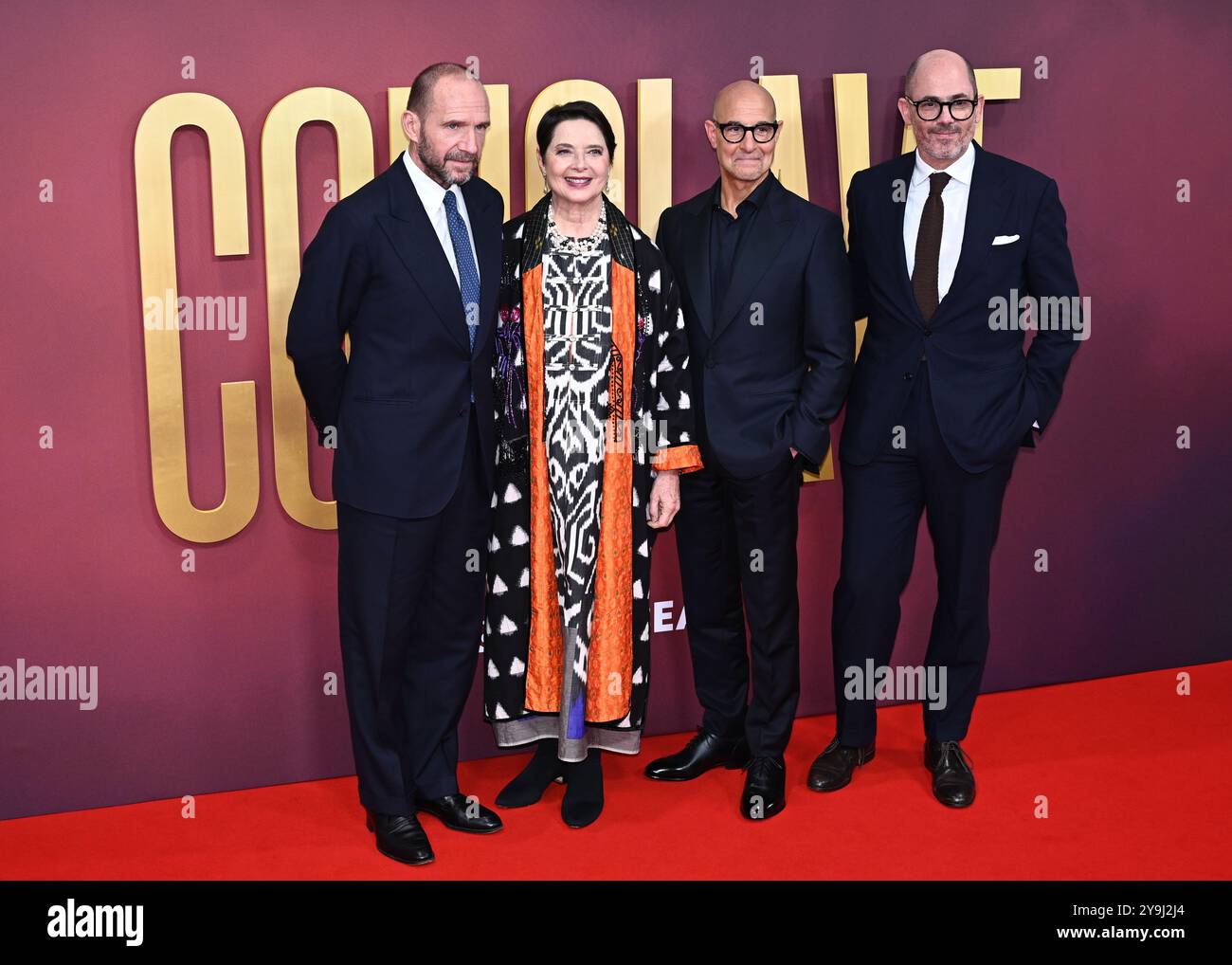 LONDON, ENGLAND: 10th October 2024: Ralph Fiennes, Isabella Rossellini ...