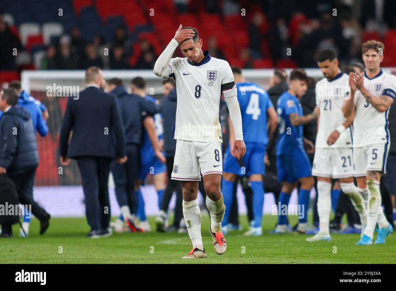 London, England, October 10th 2024: Jude Bellingham (8 England) look ...