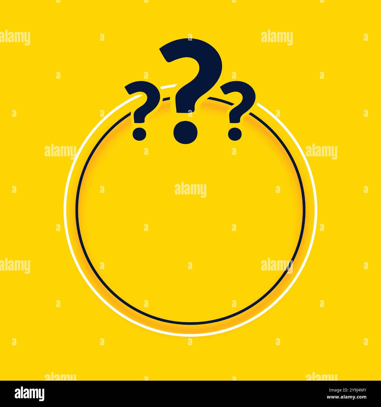 question mark perfect sign for queries and ideas with text space vector ...