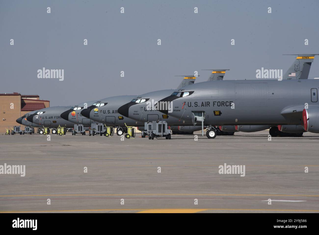 U.S. Air Force KC-135 Stratotanker aircraft assigned to the 185th Air ...