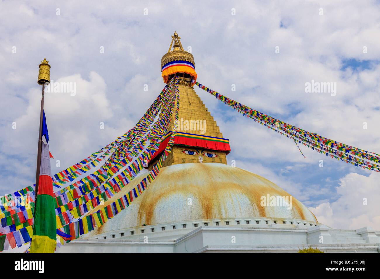 Buddhist stupa sacred building in Nepal. The greatest stupa in ...