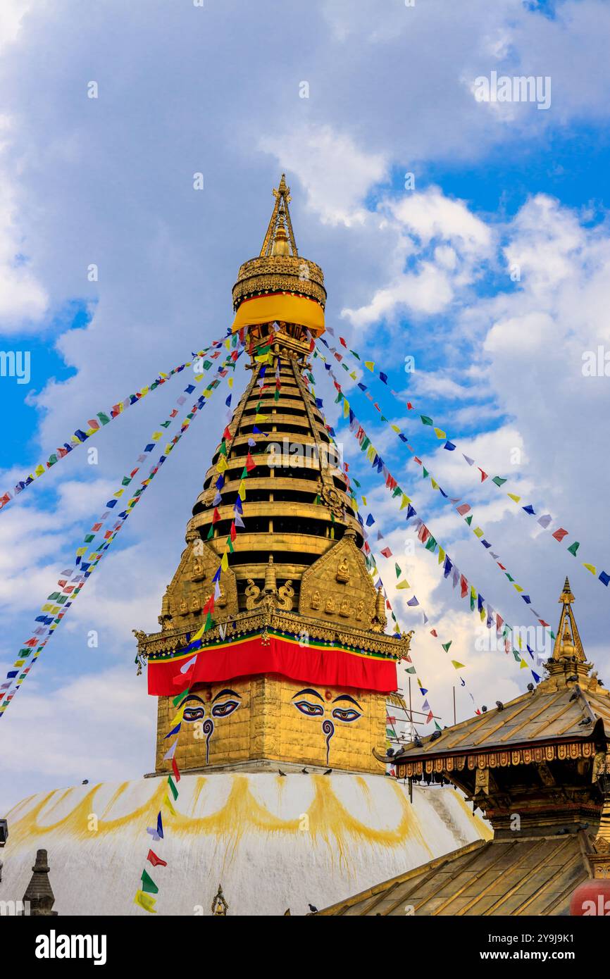 Buddhist stupa sacred building in Nepal. The greatest stupa in ...
