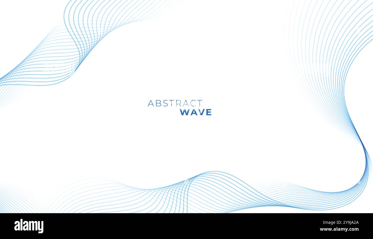 abstract curvy and smooth lines for business presentation vector Stock ...