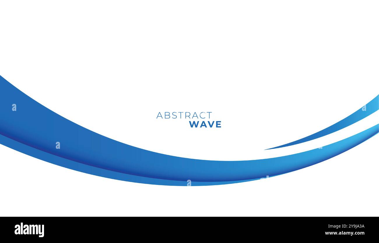 modern blue wave design for advertising abstract background vector ...