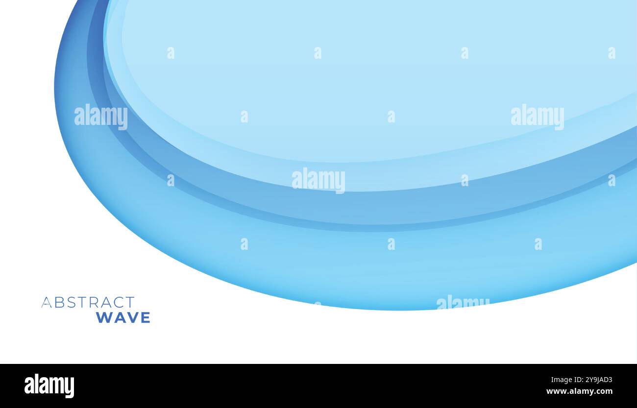 abstract curvy blue smooth wave design for business branding vector ...