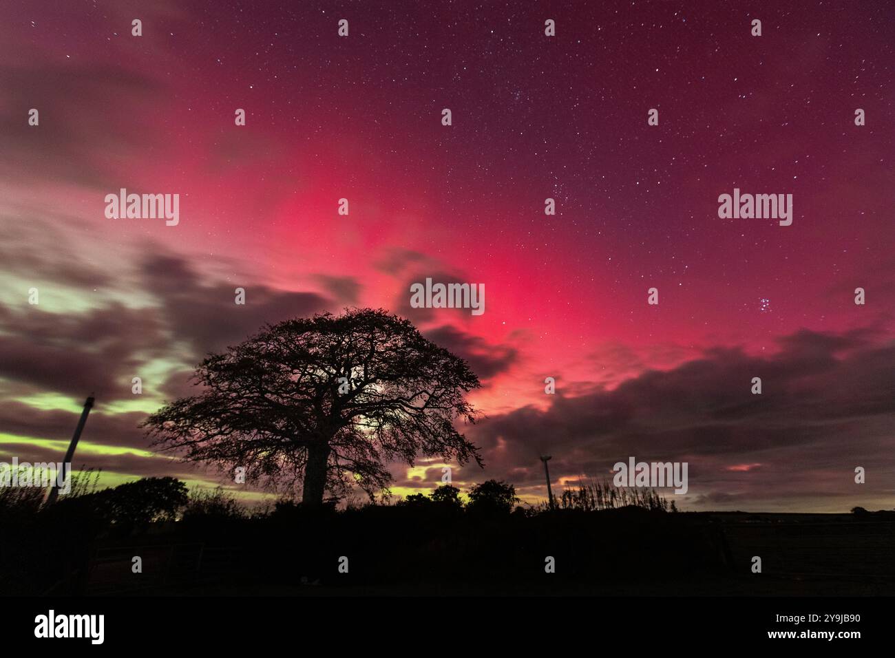 Northern lights over devon hi-res stock photography and images - Alamy