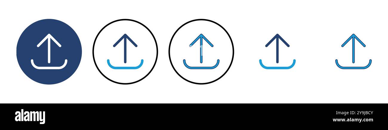 Upload icon vector. load data symbol Stock Vector Image & Art - Alamy