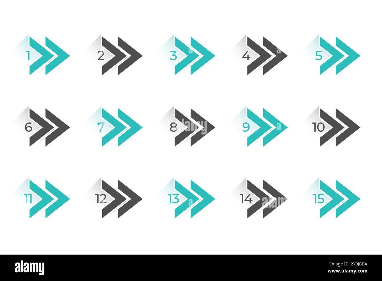 3d style bullet points element in collection vector Stock Vector Image & Art - Alamy