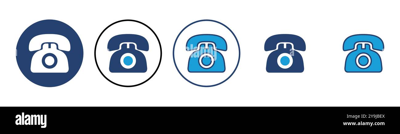 Telephone icon vector. phone icon vector Stock Vector Image & Art - Alamy