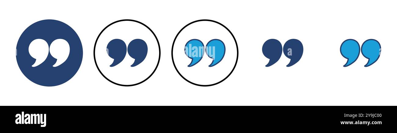 Quote icon vector. Quotation mark symbol Stock Vector Image & Art - Alamy