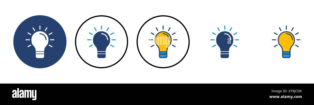 Lamp icon vector. Light bulb icon vector. idea symbol Stock Vector Image & Art - Alamy