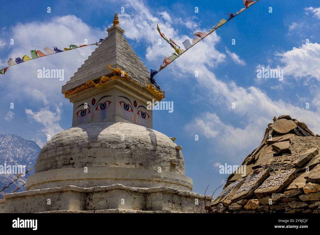 Buddhist stupa sacred building in Nepal. The greatest stupa in ...