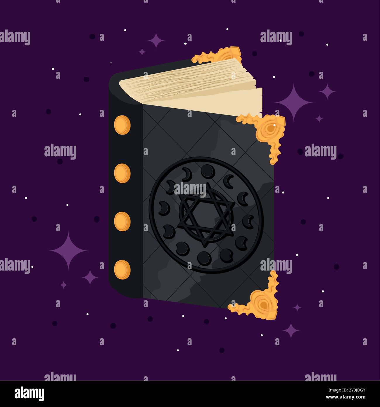 Spellbook illustration hi-res stock photography and images - Alamy