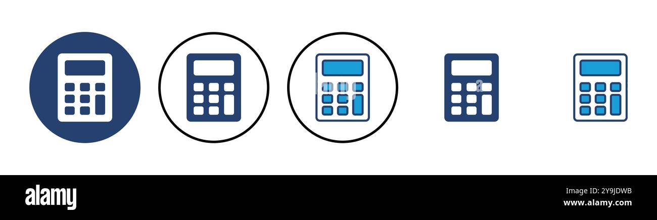Calculator icon vector. Accounting calculator icon. calculator vector ...