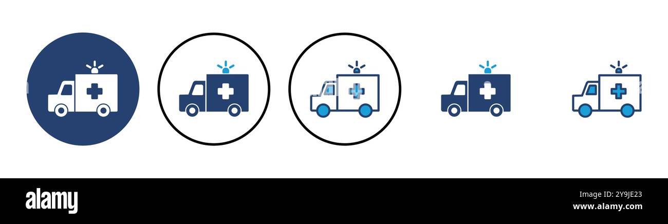 Ambulance icon vector. ambulance truck icon vector. ambulance car Stock ...