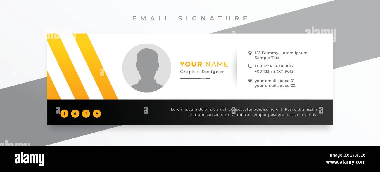 professional email signature card template design for business promo ...
