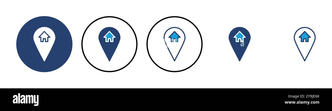 address icon vector. home location icon vector Stock Vector Image & Art ...