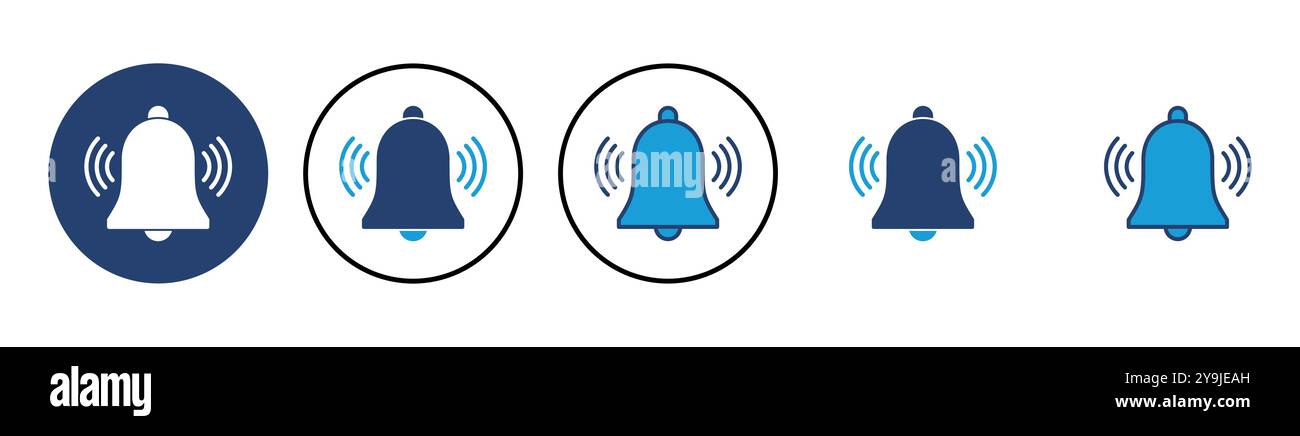 Bell Icon vector. Notification icon for your web site design Stock ...