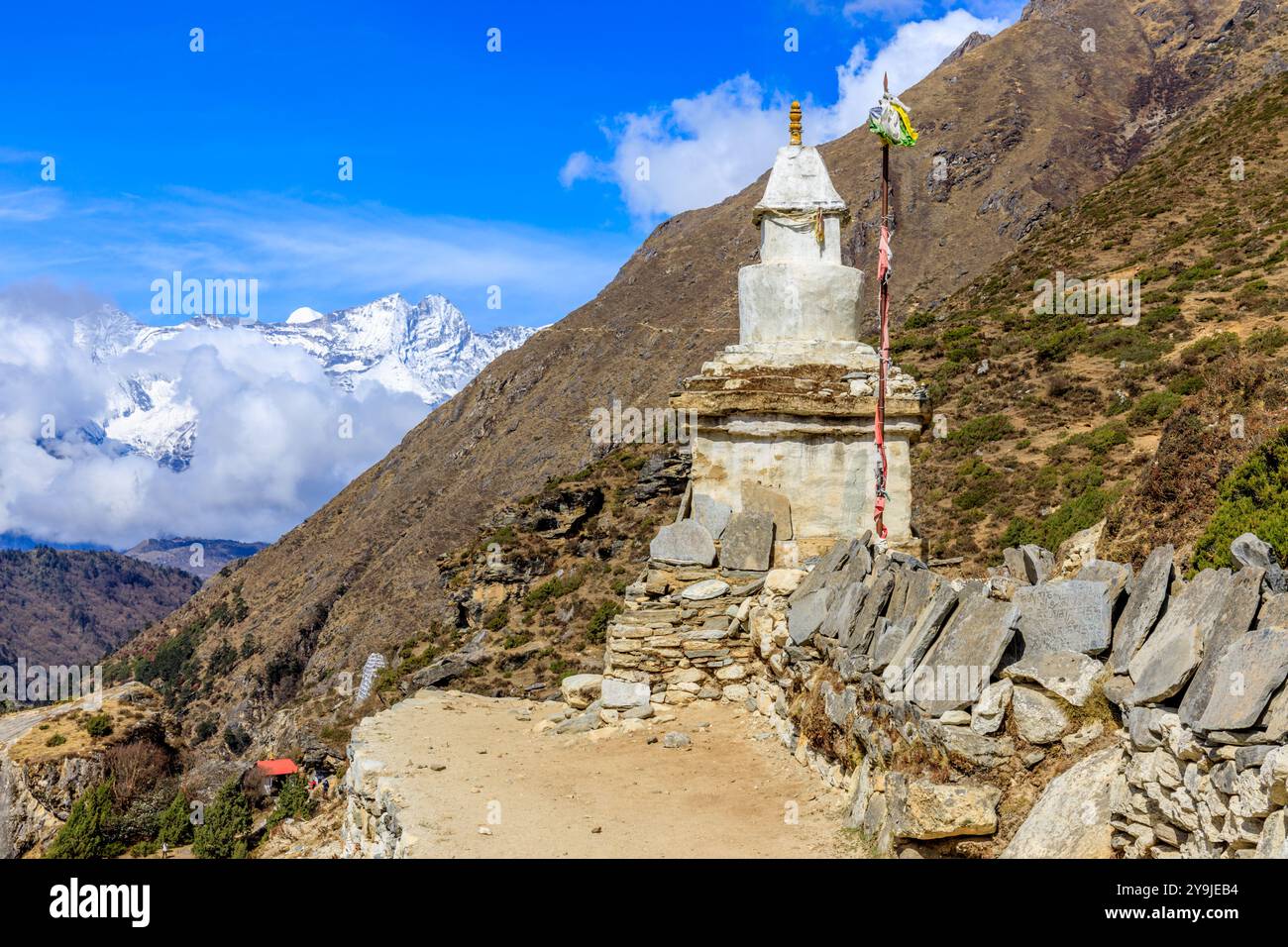 Buddhist stupa sacred building in Nepal. The greatest stupa in ...