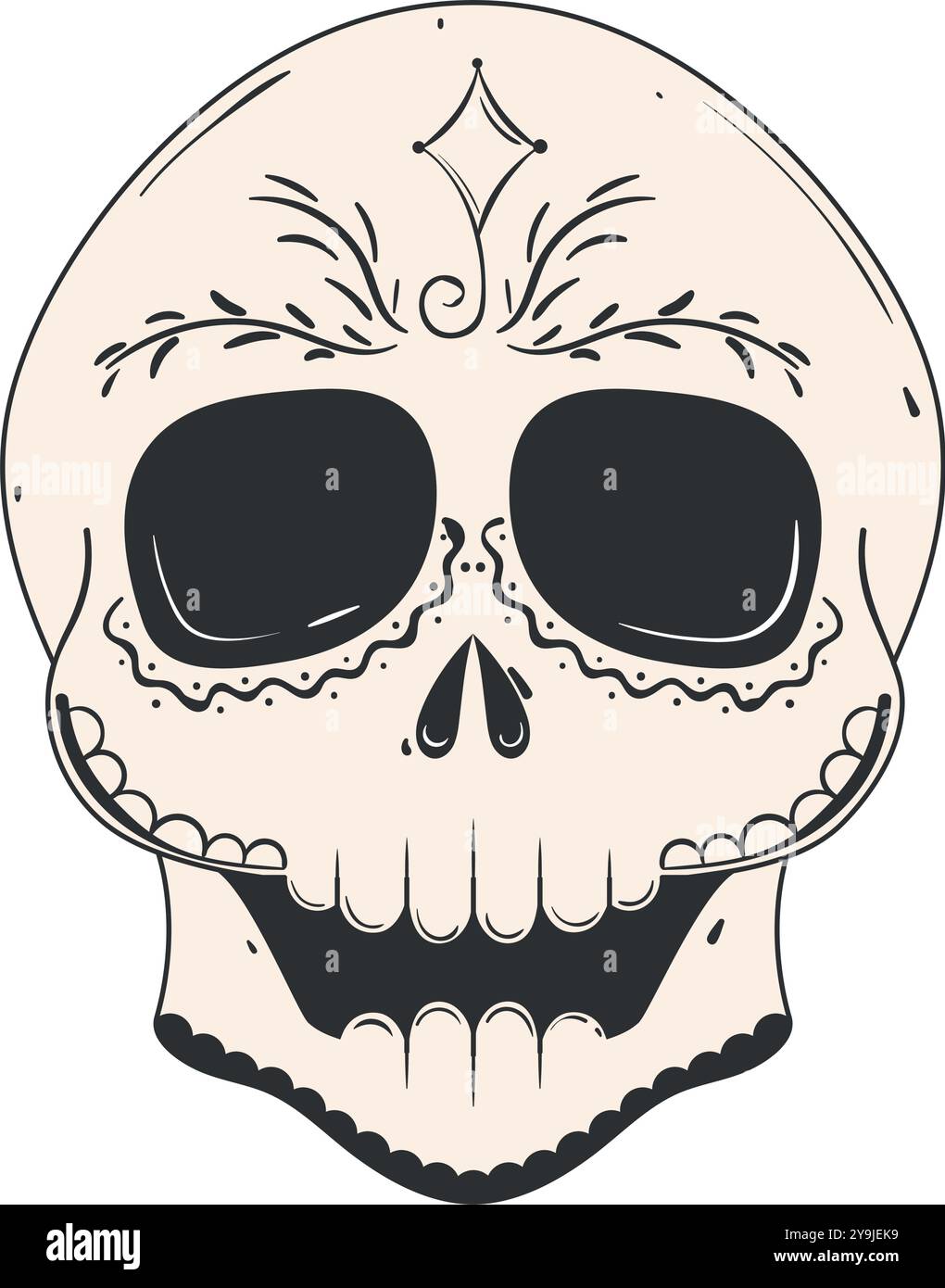 Intricate skull patterns hi-res stock photography and images - Alamy