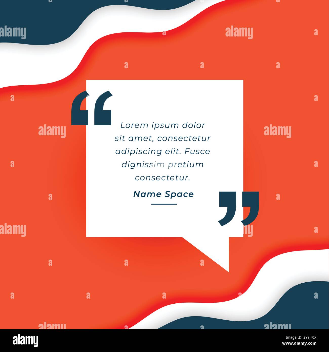 modern quotation text box border template vector Stock Vector Image ...