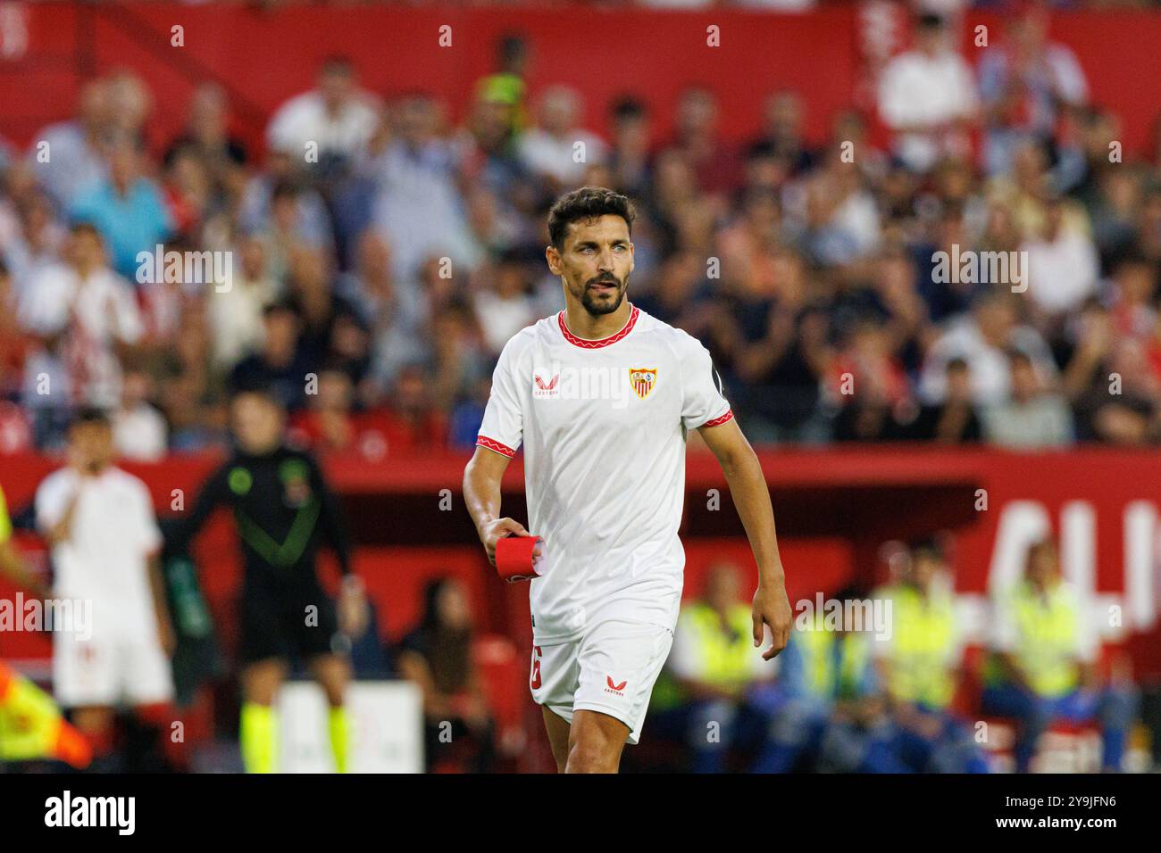 Jesus Navas seen during LaLiga EA SPORTS game between teams of Sevilla ...