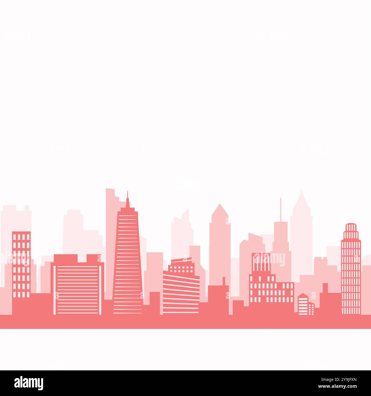 tall and beautiful modern skyline building background for top view ...