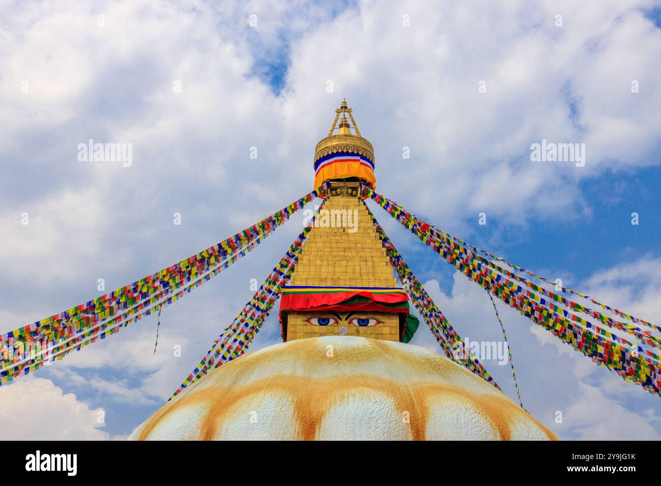 Buddhist stupa sacred building in Nepal. The greatest stupa in ...
