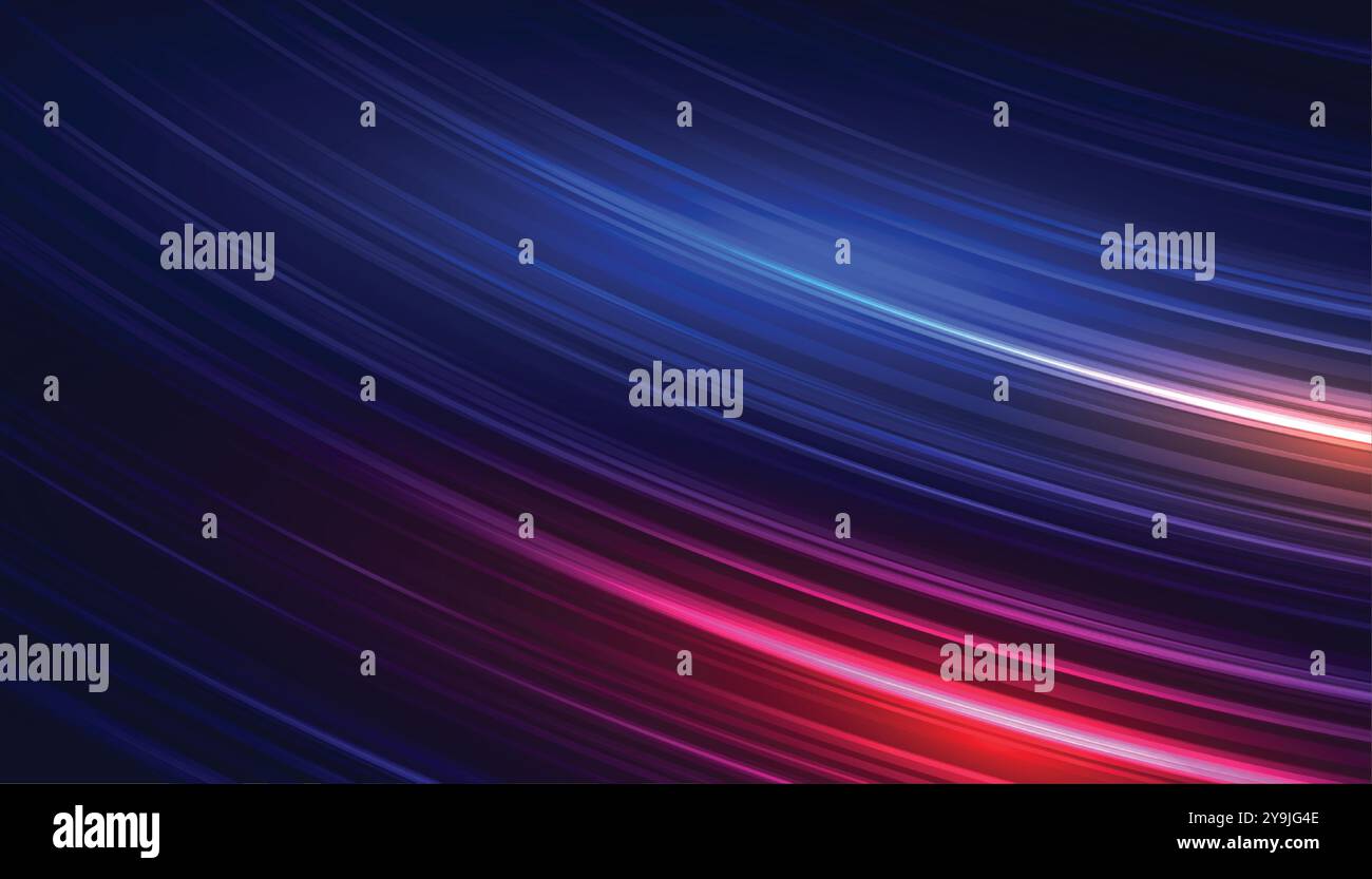 dynamic light trails banner with speed effects vector Stock Vector ...