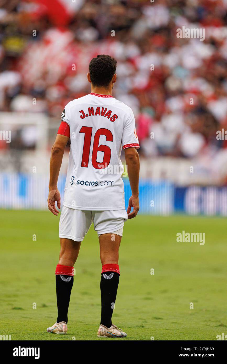 Jesus Navas seen during LaLiga EA SPORTS game between teams of Sevilla ...