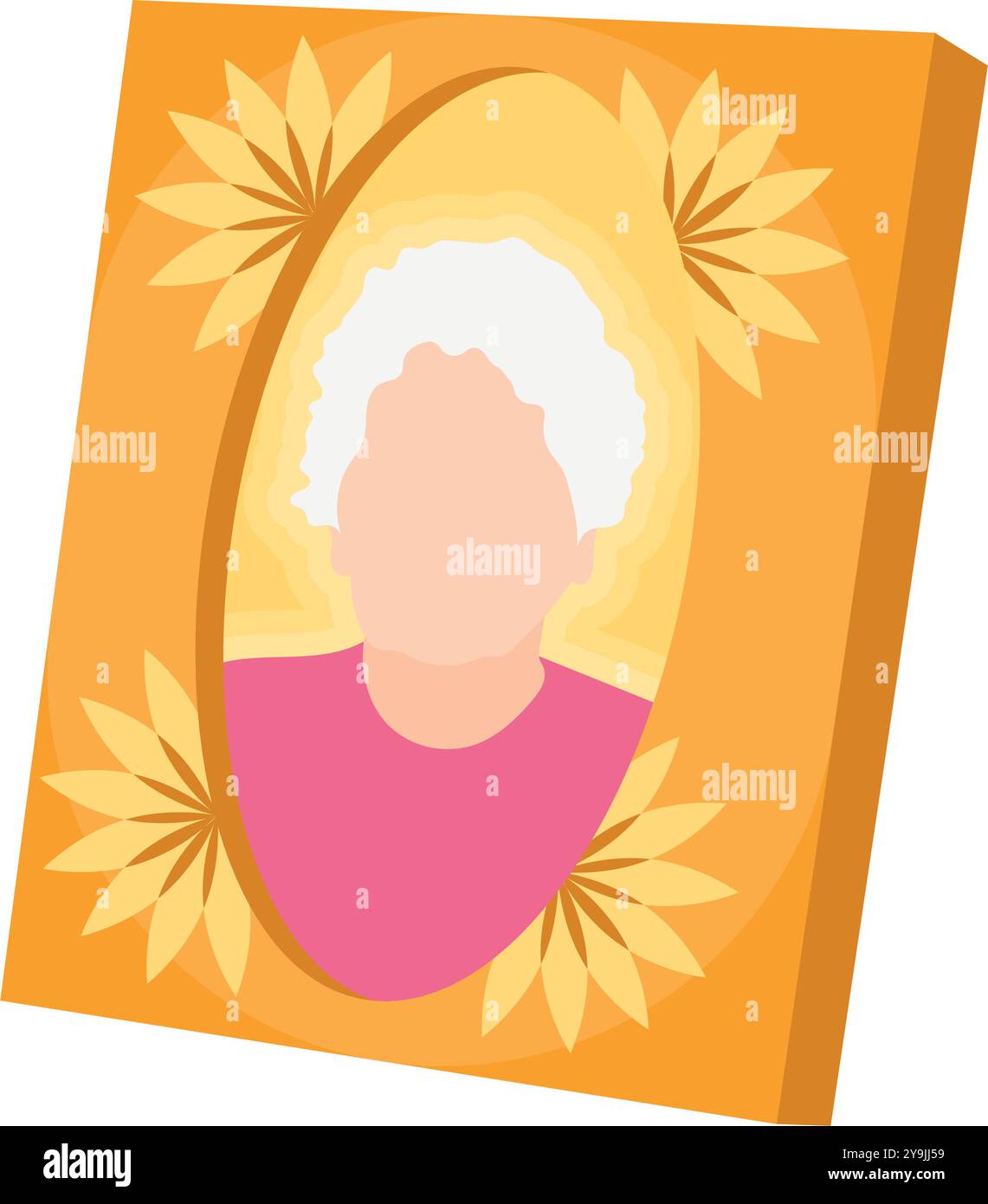 Elderly woman one in Stock Vector Images - Alamy