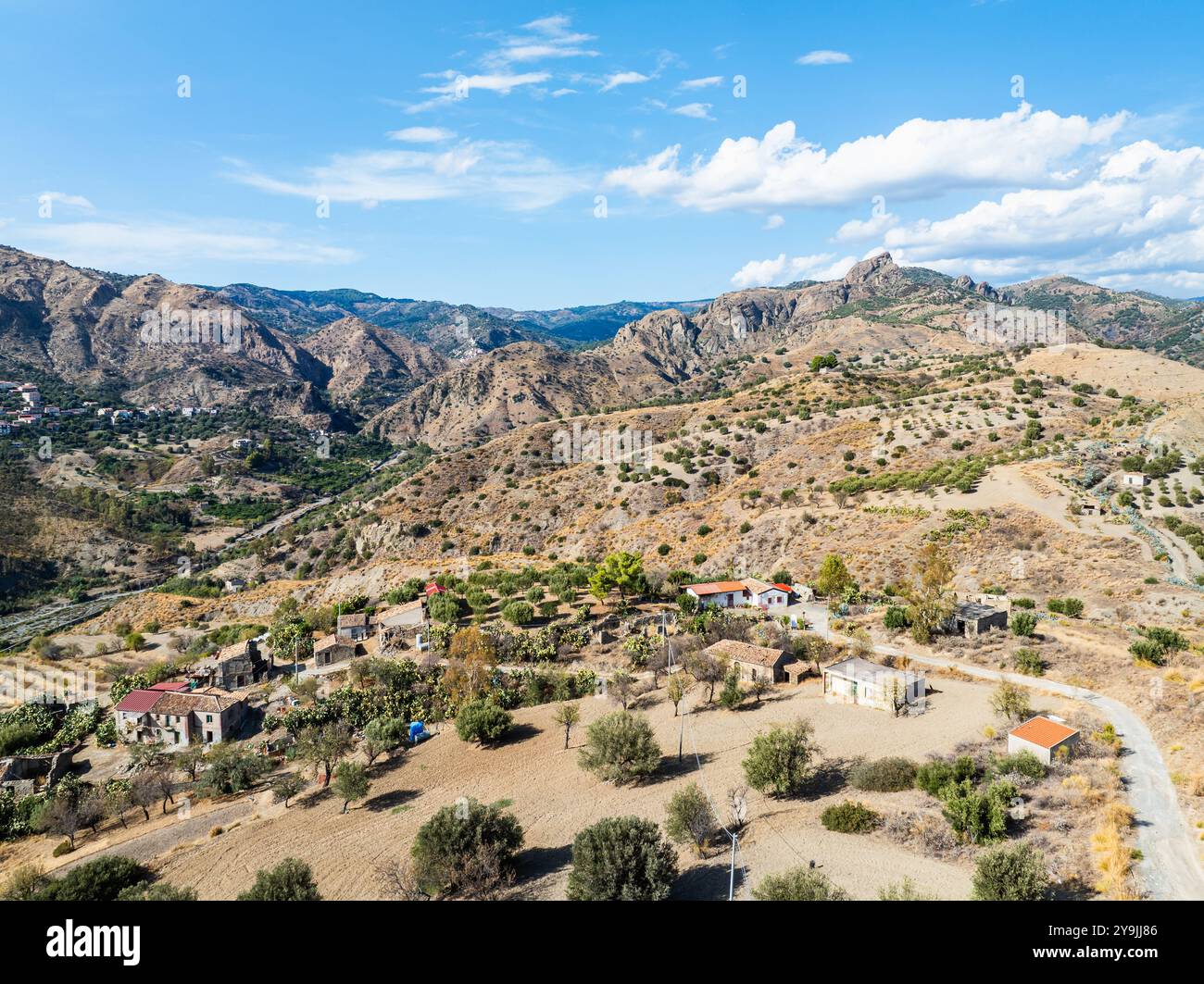 Aerial view village pentidattilo calabria hi-res stock photography and ...