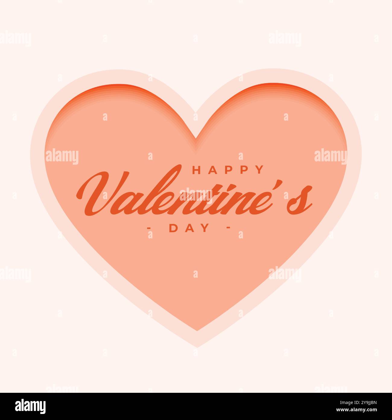 minimal happy valentines day love heart background vector Stock Vector ...