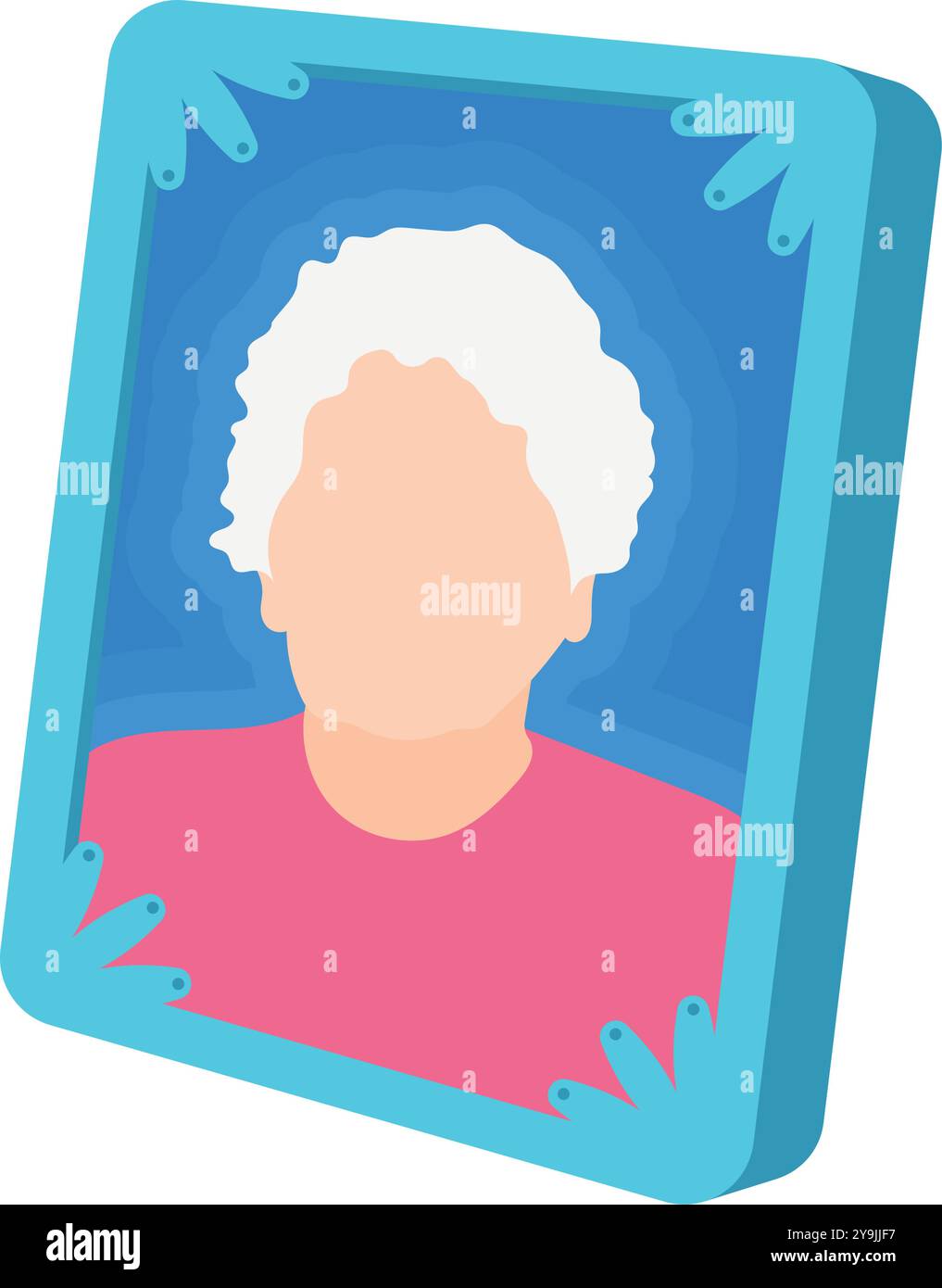 Elderly woman one in Stock Vector Images - Alamy