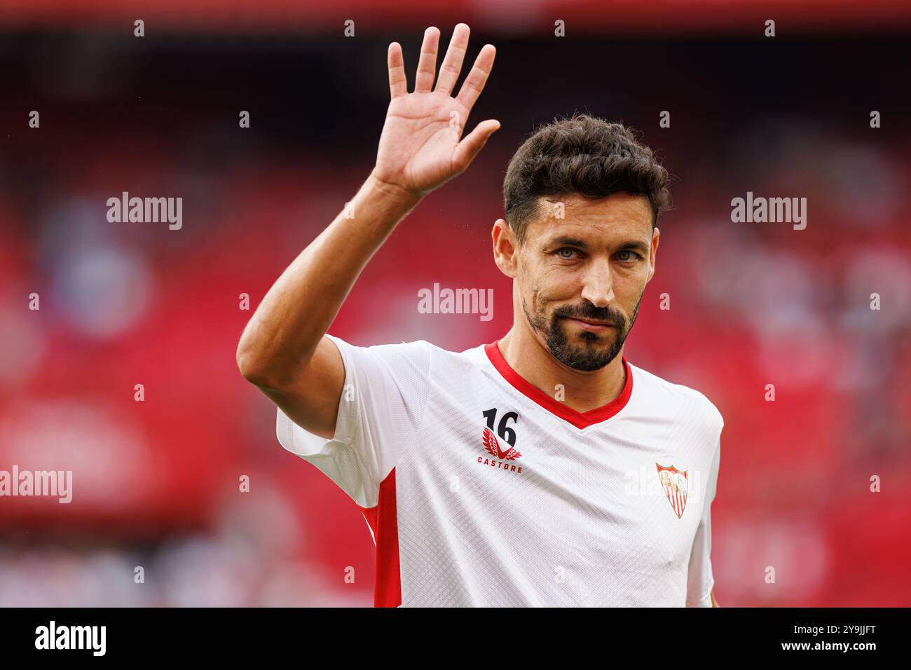 Jesus Navas seen during LaLiga EA SPORTS game between teams of Sevilla ...
