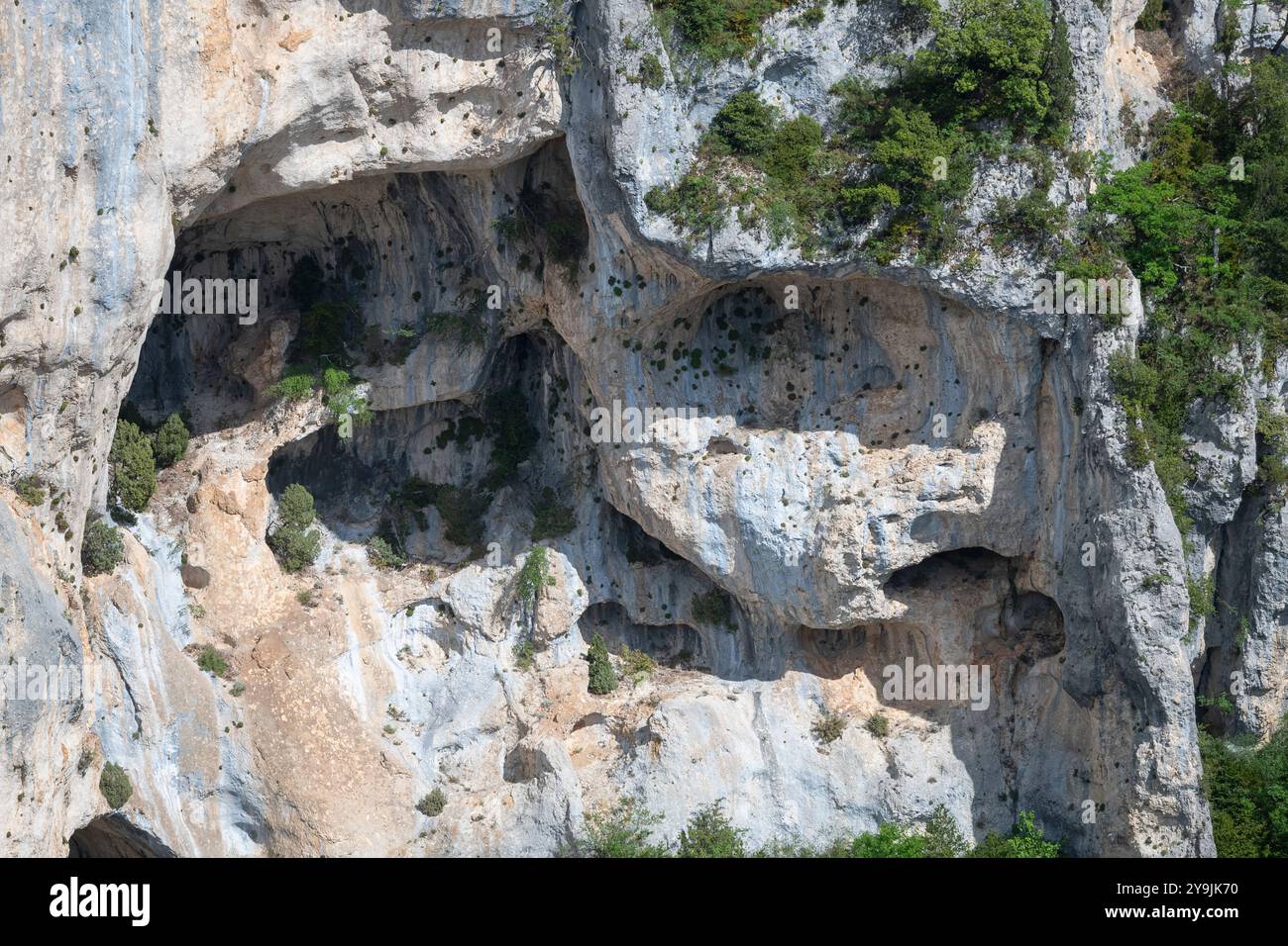 Natural Cave Formation Nestled within the Limestone Cliffs of the ...