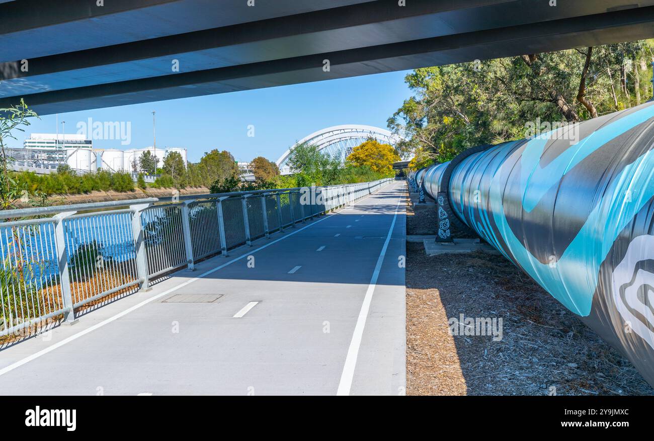 A graffiti-covered 800-metre pipeline has been renewed into a First ...