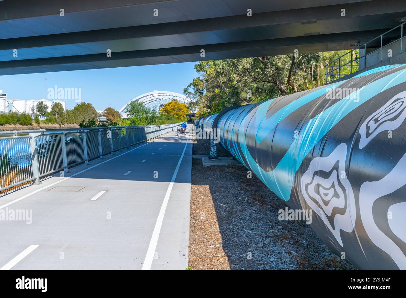 A graffiti-covered 800-metre pipeline has been renewed into a First ...