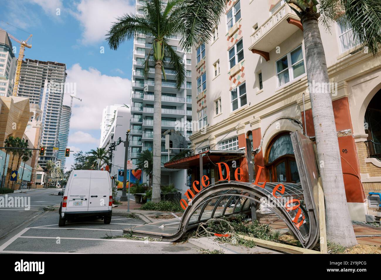 St Petersburg, Florida, USA. 10th October, 2024. The Ponce De Leon ...
